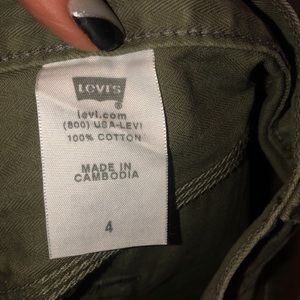 Levi's | Skirts | Nwt Levis Army Green Cotton Blend Miniskirt Size 4 ...